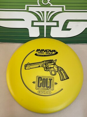 FLY GREEN DISC GOLF INNOVA DX COLT STABLE PUTTER / APPROACH DISK 175g ...