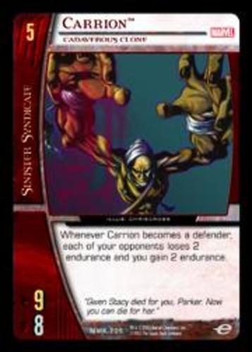 VS System: Carrion, Cadaverous Clone [Played] Marvel Knights TCG CCG ...