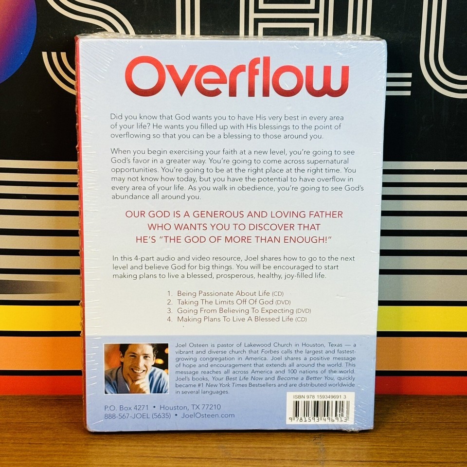 Joel Osteen Overflow Discover the God of More Than Enough CD DVD Set NEW | eBay