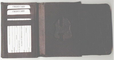 Federal Bureau of Investigation FBI Badge Cut-Out DL/CC/ID/Money Wallet ...