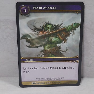 World Of Warcraft Through The Dark Portal Flash Of Steal 142/319 TCG ...
