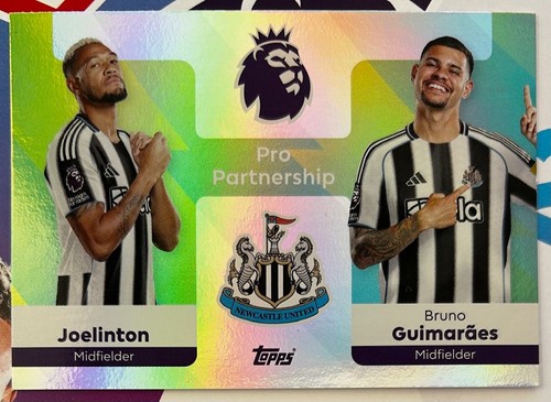 Topps Premier League 2026 JOELINTON & GUIMARAES (NEWCASTLE) Pro ...