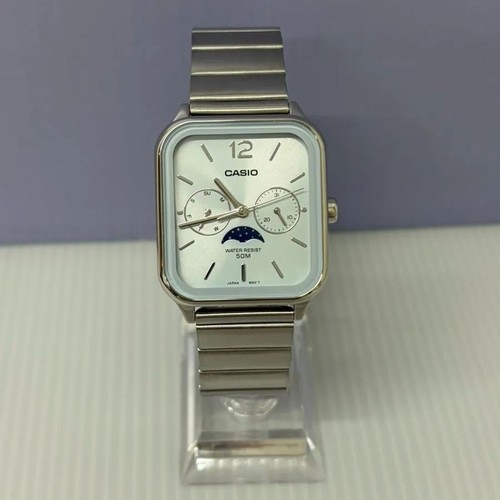 Casio Moon Phase MTP-M305 Men's Analog Watch Excellent Condition From ...