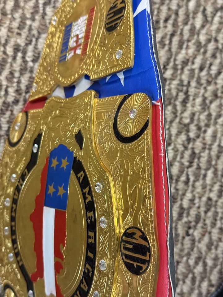 Custom MJF American Championship Belt Adult Size 4mm Zinc plates 2 ...