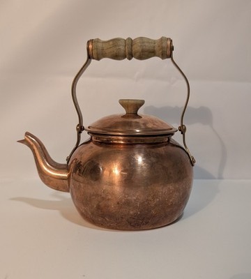 Vintage Tagus Portugal No. R.50 Solid Copper Goose Neck Tea Pot Kettle ...