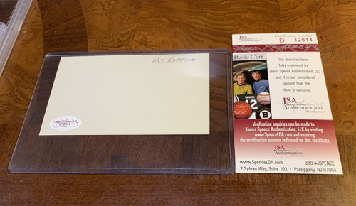 Red Ruffing Auto Signed Index Card JSA ….. To Alfred | eBay