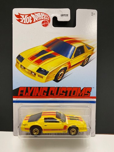 Hot Wheels 2022 Flying Customs 85 Camaro IROC-Z Yellow Nice Card Fast ...