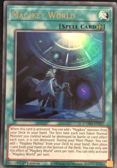 Yu-Gi-Oh! TCG Magikey World Dawn of Majesty DAMA-EN057 1st Edition ...