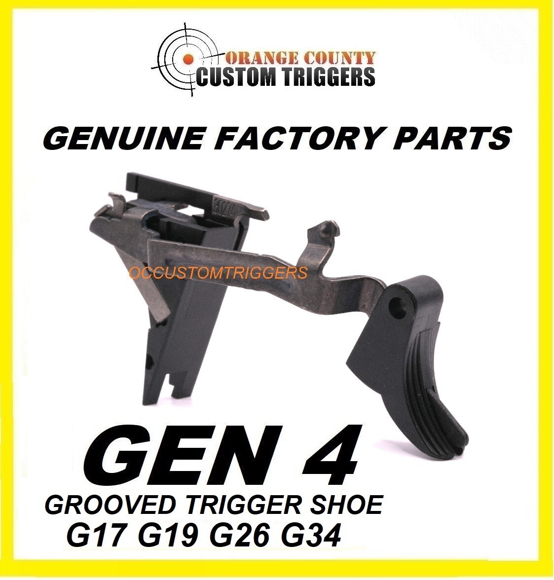 Glock Trigger Bar Assembly 9mm with Grooved Trigger Gen4 17 19 26 34 *** | eBay