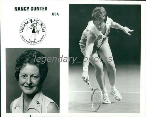 1970s Nancy Gunter Richey Intl Tennis HOF Original News Service Photo ...
