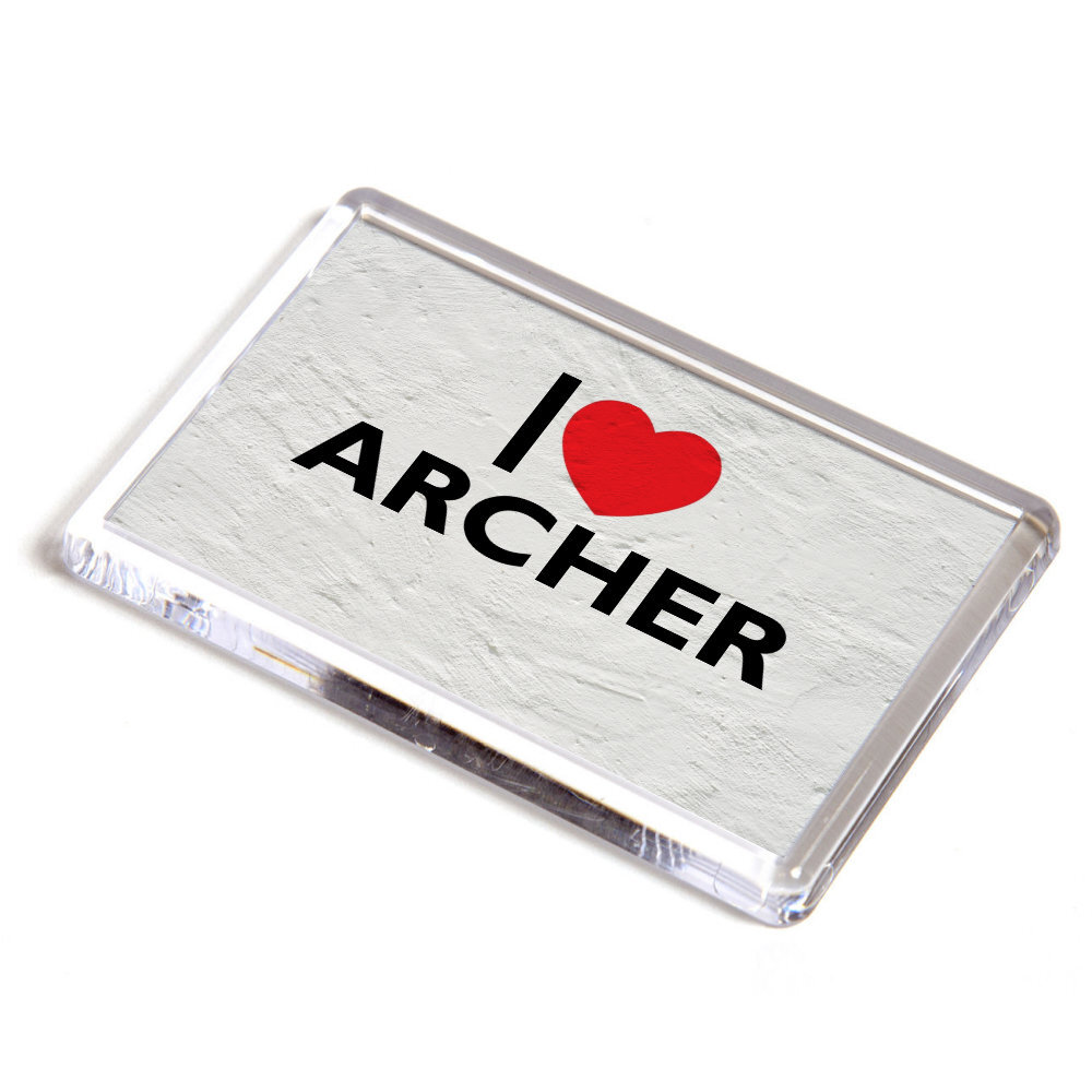 FRIDGE MAGNET - I Love Archer - Boys Name Gift | eBay