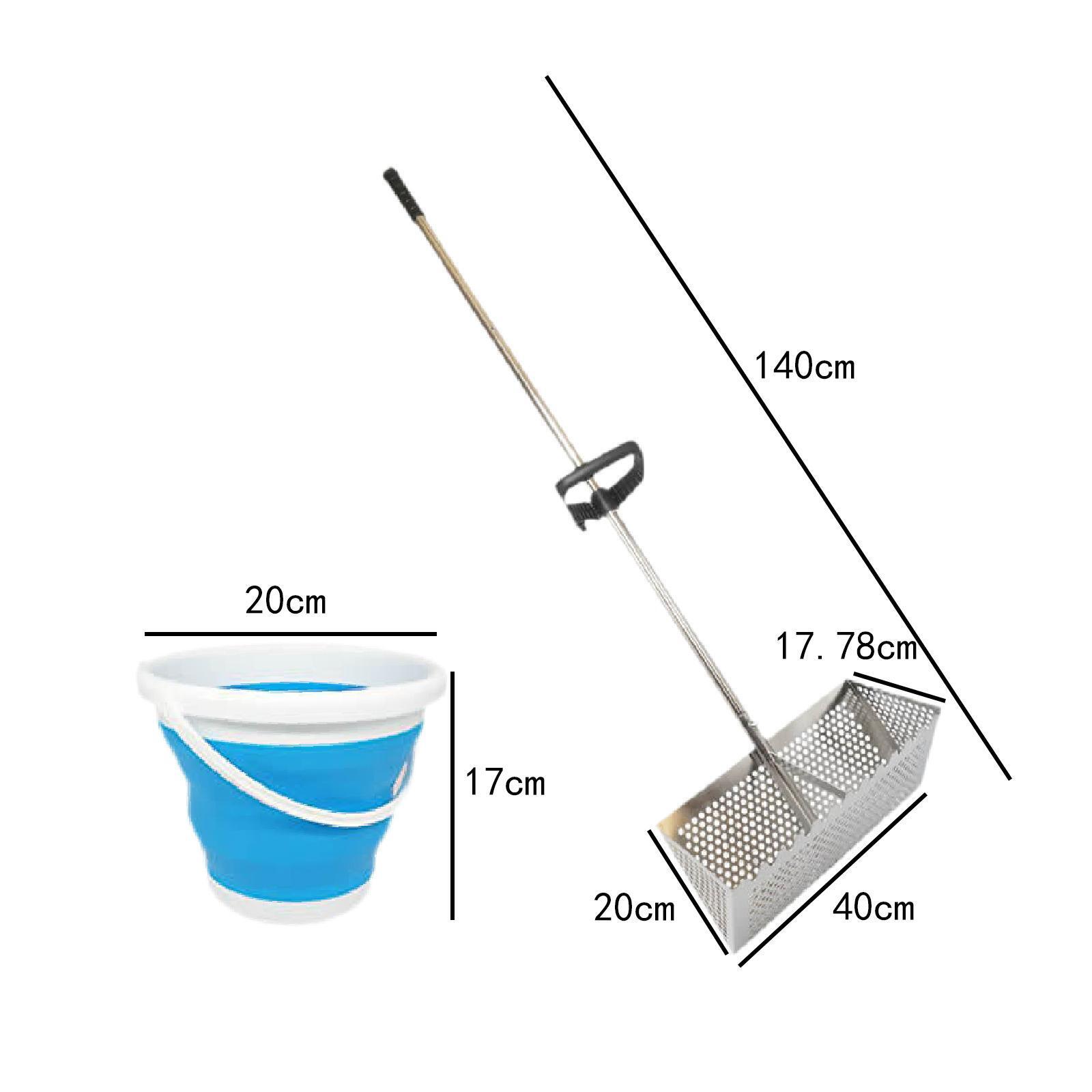 Sea Rake Tool Long Hand Steel Heavy Duty Easy Grip Sand Fleas Rake for ...