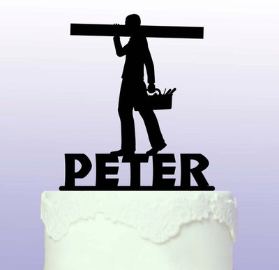 Personalised Carpenter Acrylic Cake Topper | eBay UK