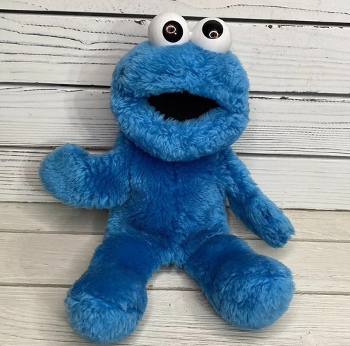 Cookie Monster Hand Puppet Sesame Street Plush 90s Full Body Jim Henson ...