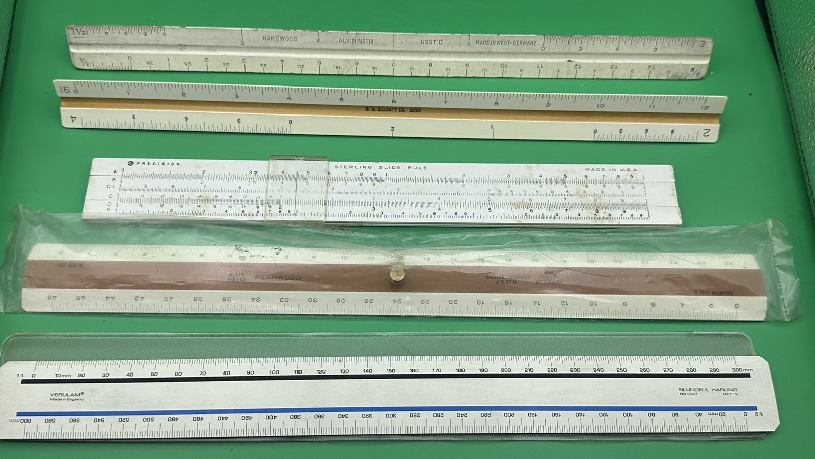Architecture Drafting Rulers Lot Of 5 Alvin-Elliot-Sterling-Verulam | eBay