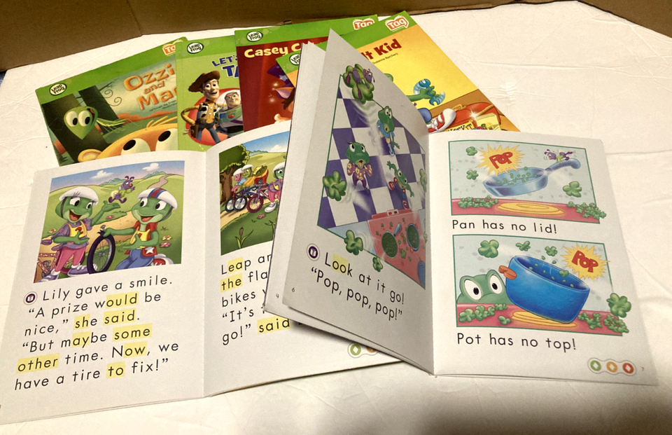 Lot of 10 LeapFrog Tag Reading System Softcover Books- Consonant ...