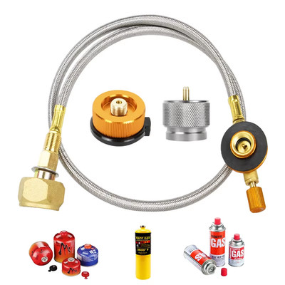 Outdoor Camping Gas Stove Propane Refill Adapter LPG Flat Cylinder ...