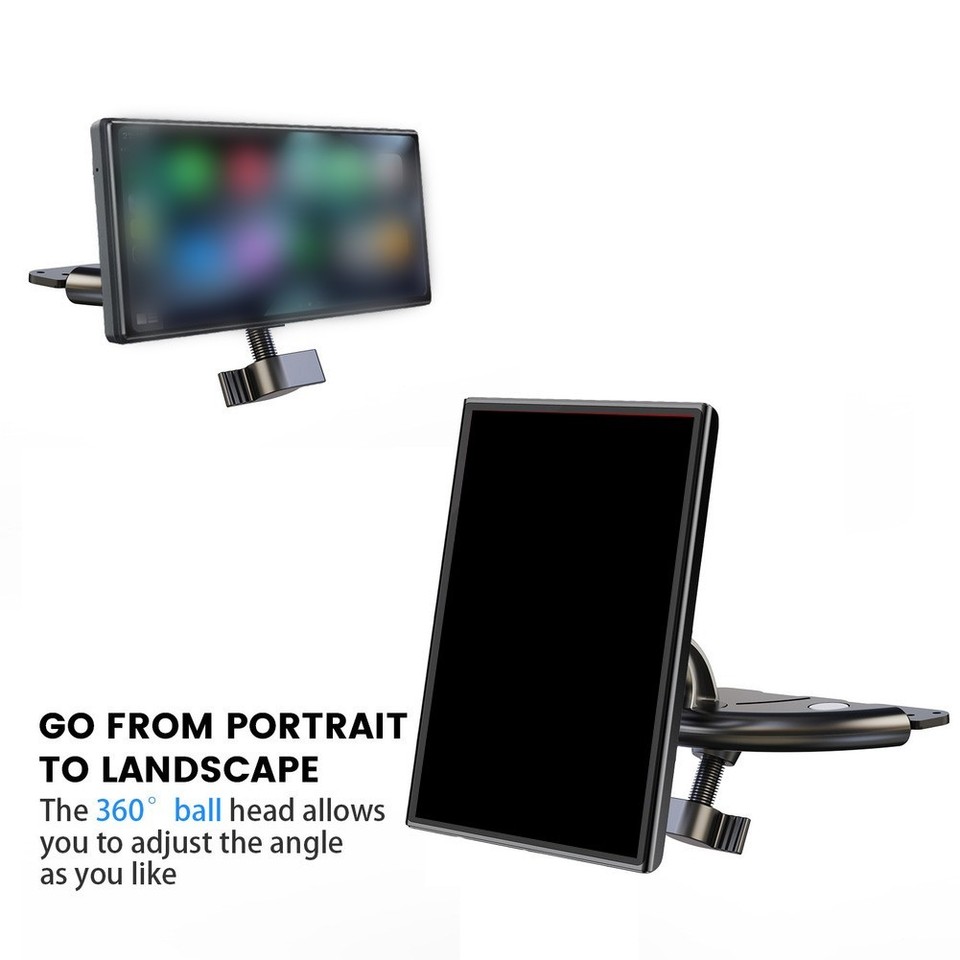 Low Profile CD Slot Mount for CarPlay Screen Adjustable for Visibility ...