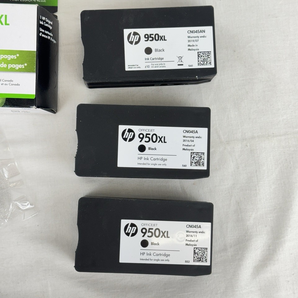 HP 950xl/951xl Black and Color Ink Cartridges New Sealed & Open Box | eBay