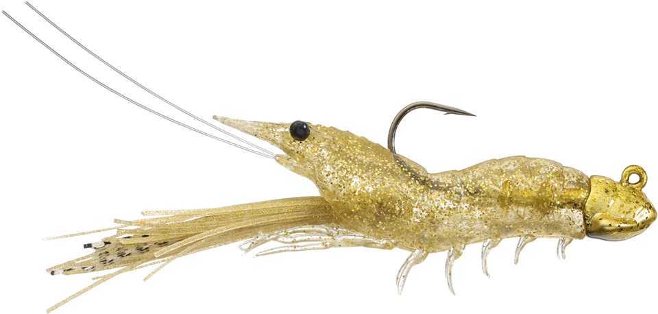 Live Target Fleeing Shrimp Pre-Rigged Soft Plastic Shrimp Redfish ...