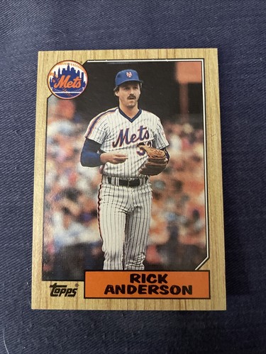 1987 Topps #594 Rick Anderson New York Mets | eBay