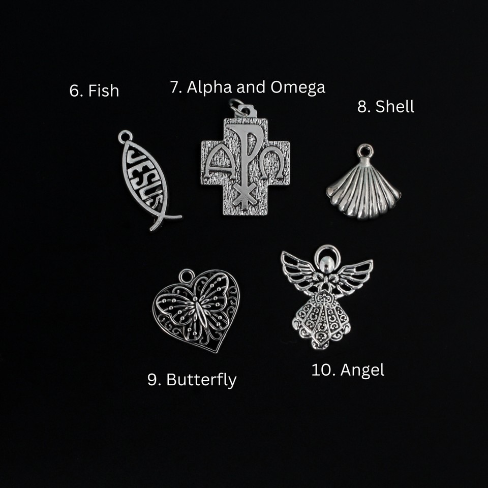 Chrismons Advent Charms - Christ Monograms Symbols of Christmas, 25pc ...