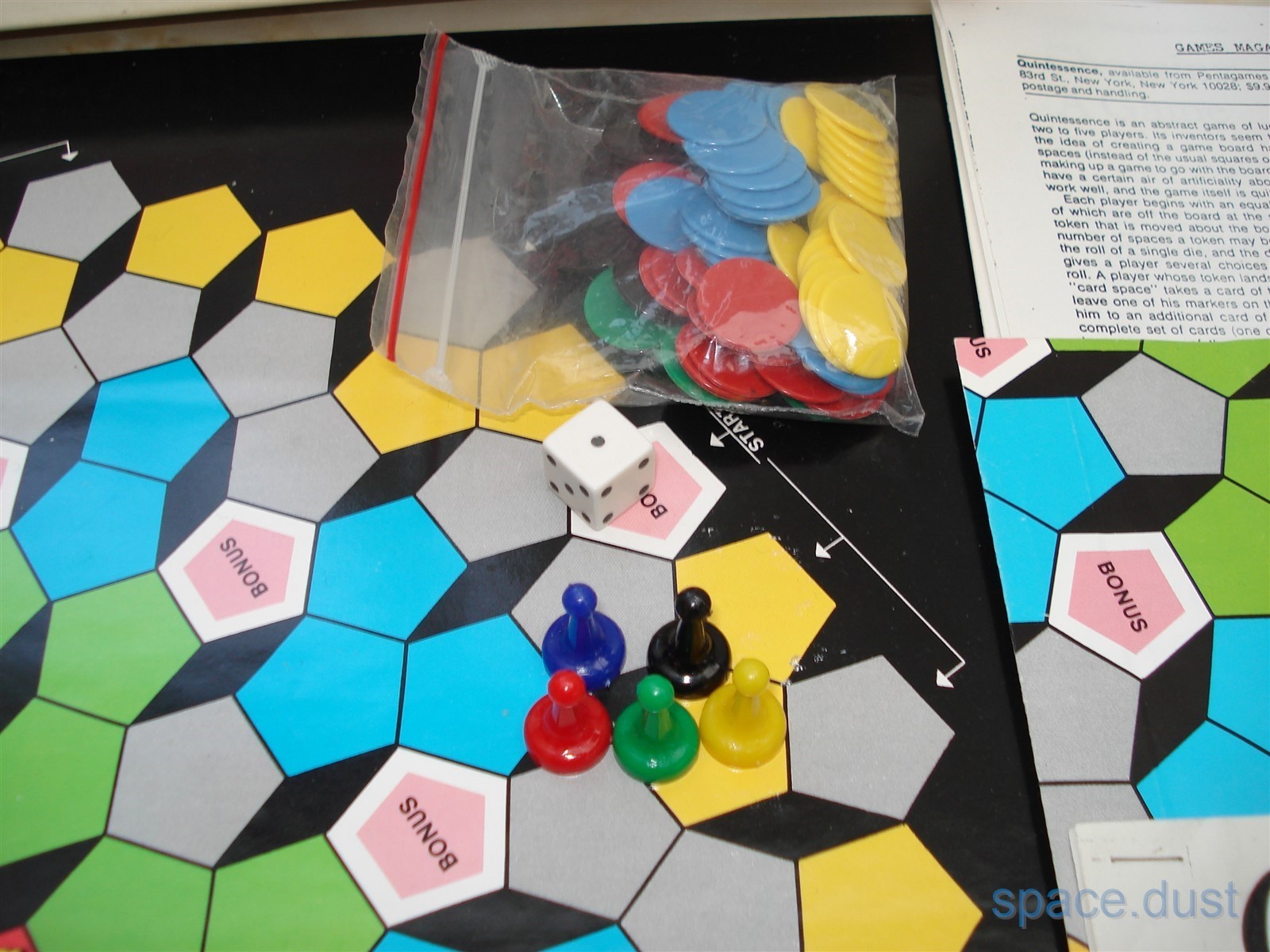 QUINTESSENCE GAME - QUINTESSENCE - 100% - RARE GAME - VINTAGE BOARD ...