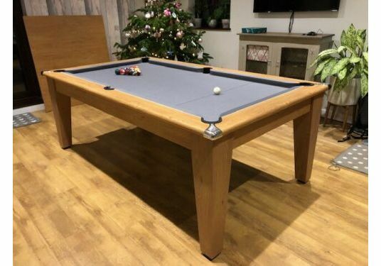 New 7ft Oak Cheltenham Diner Slate Pool Dining Table | *HomePoolTables ...