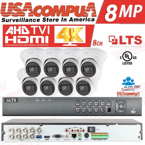 LTS 8CH 4K CCTV Security Camera System 5MP Outdoor AcuSense ColorVu Lot ...