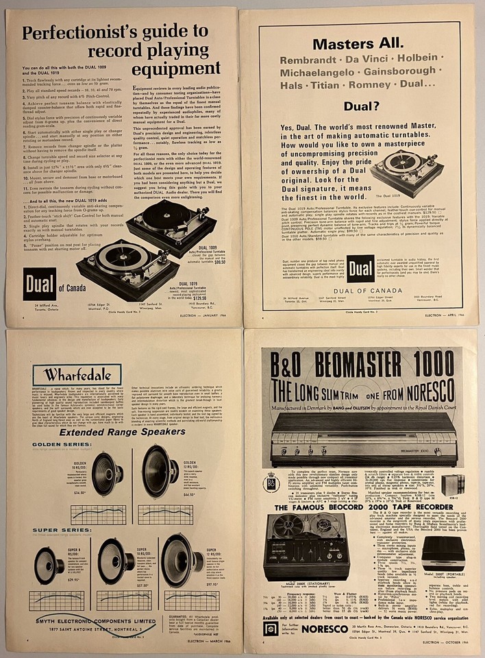 1966 - VINTAGE 4-PG PAPER PRINT AD - GARRARD LAB 80 TURNTABLE SP 20 ...