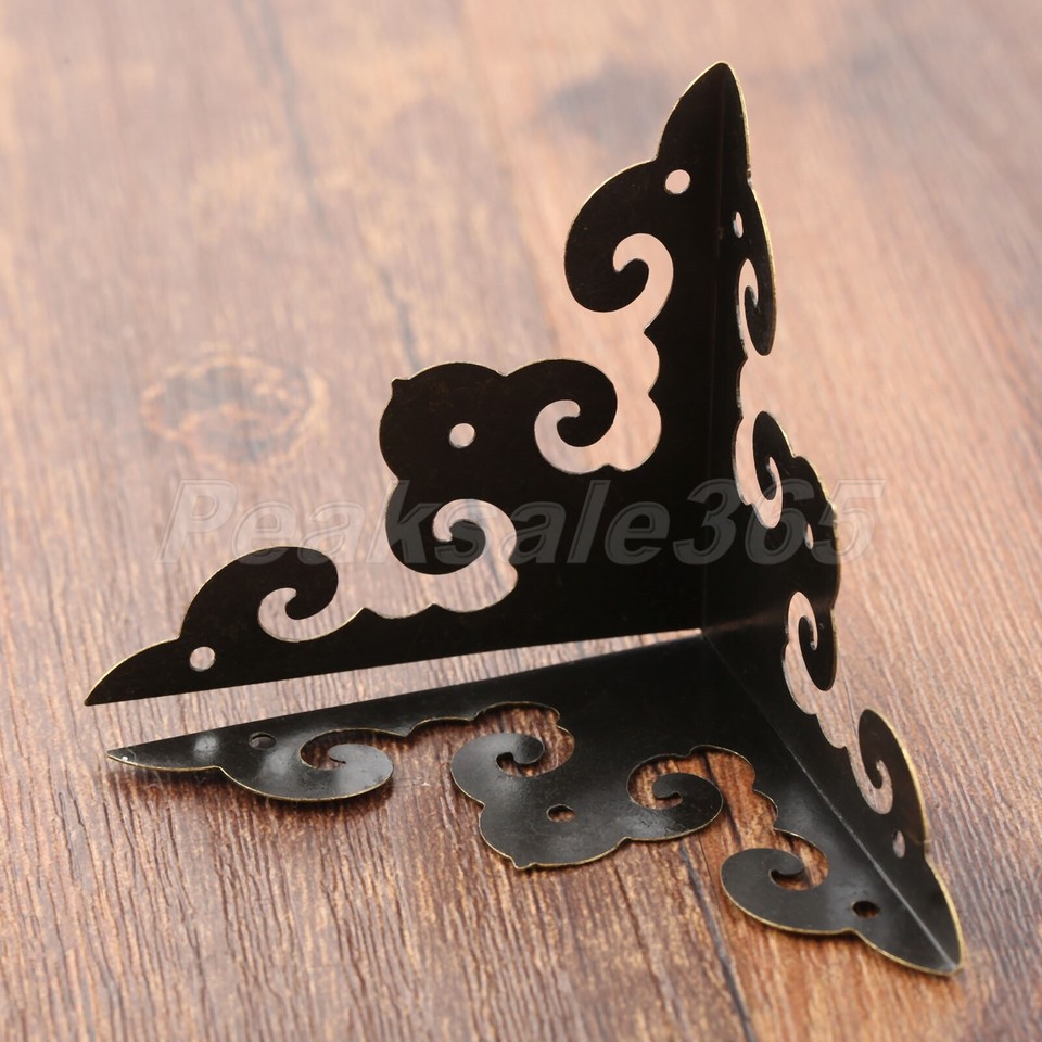 4pcs 50mm Antique Wood Box Feet Leg Corner Protector Guard Crafts Decor ...
