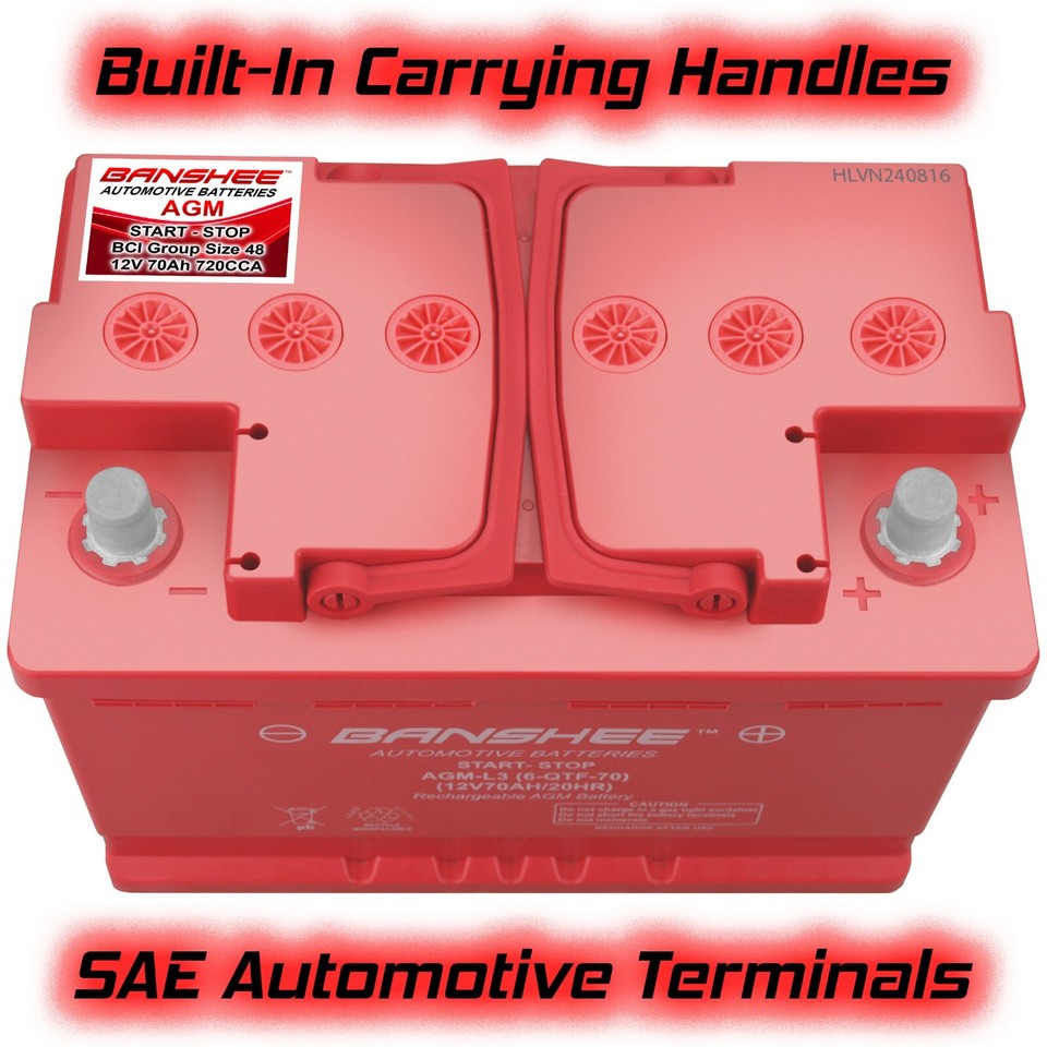 H6 Banshee AGM Battery – Group 48/LN3, 12 Volt, 720 CCA Durability | eBay