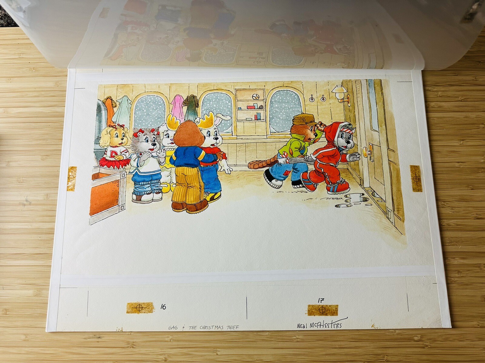 THE GET ALONG GANG & THE CHRISTMAS THIEF BOOK PAINTING ORIGINAL ART ...