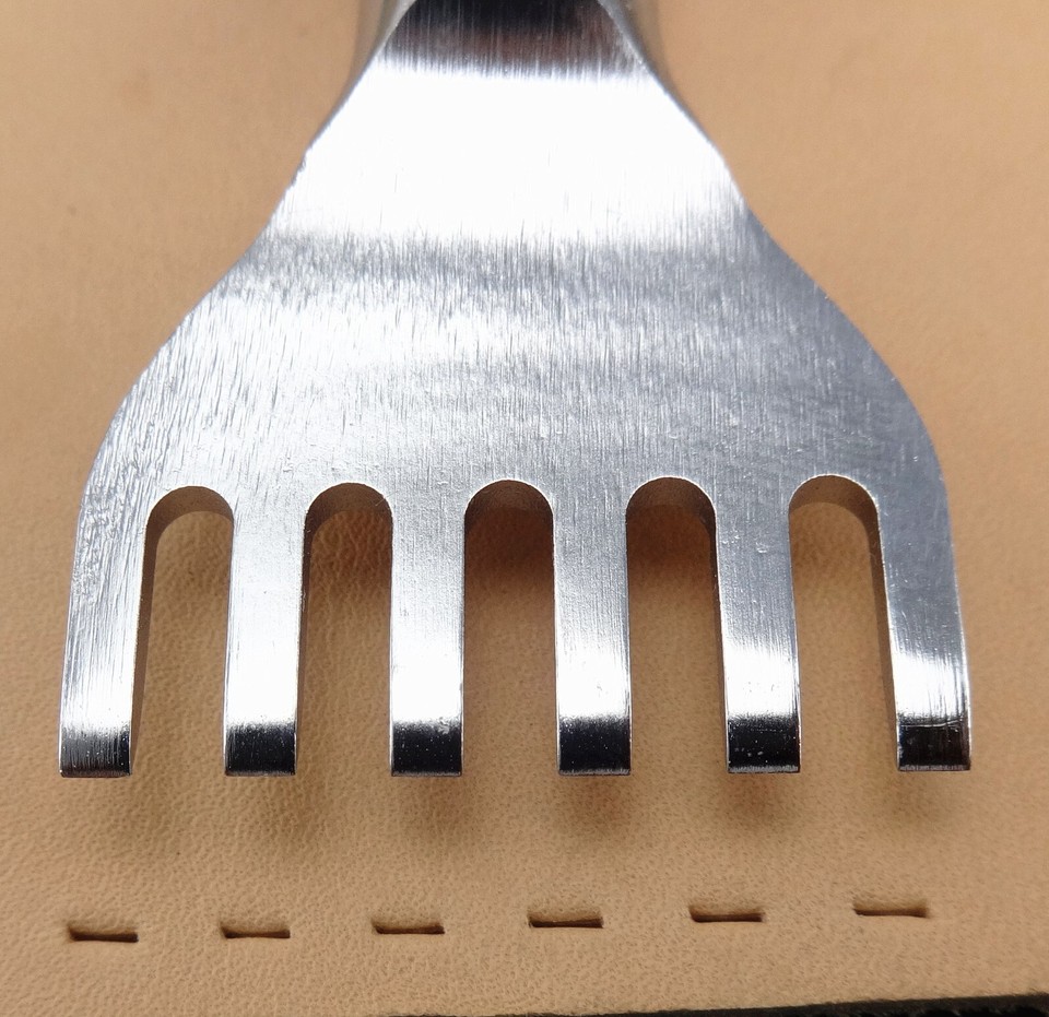 4pcs 5mm Leather Craft Stitching Flat Tip Lacing Chisel Prick Punch ...