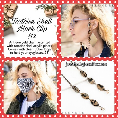 Plunder Design "Tortoise Shell" Mask Clip! Mask and glasses holder ...