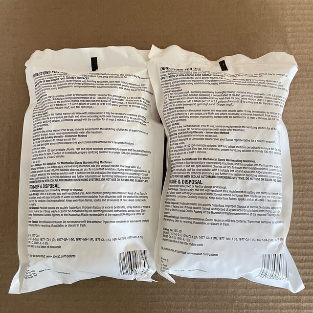 ECOLAB Smartpower Dishmachine Sanitizer 6101357 | 4x1000 Tablets for ...