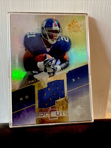2004 UPPER DECK REFLECTIONS PC-TI PRO CUTS TIKI BARBER JERSEY CARD NYG ...