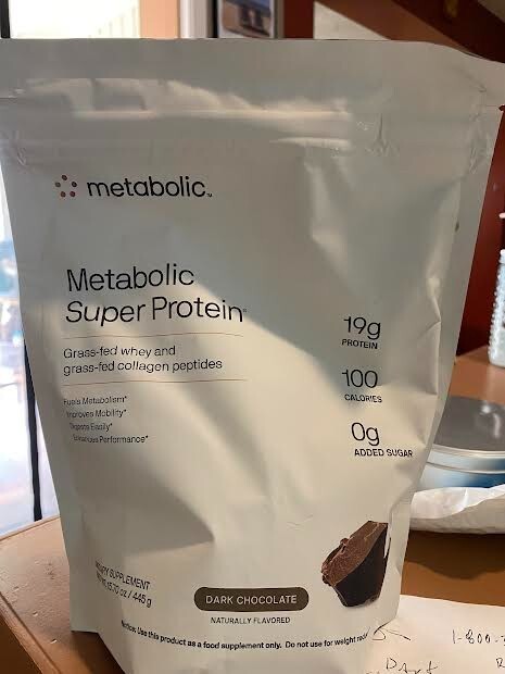 Metabolic Super Protein Powder Whey Collagen Dark Chocolate 13.75 Oz ...