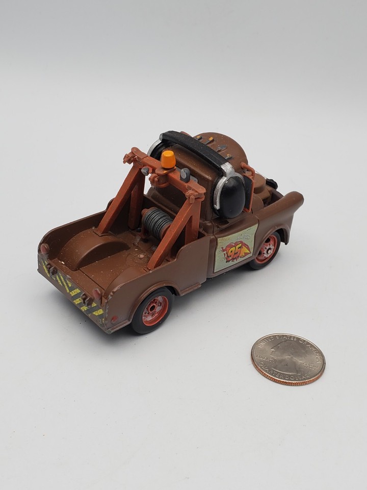 Disney Pixar Cars - Race Team 95 Mater w Headset - Diecast Metal 1:43 ...