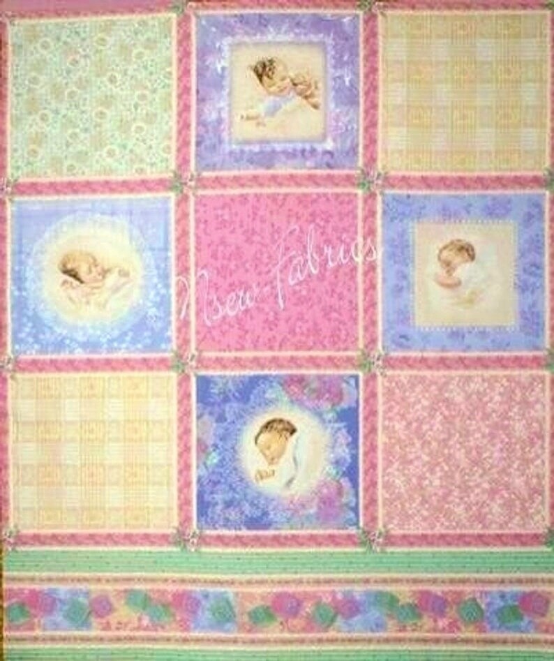 Bessie Pease Fabric Victorian Baby Flannel Quilt Block Sewing Quilting ...