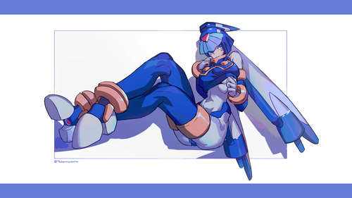 Anime mega man megaman zero leviathan boots jewel Custom Gaming Mat ...