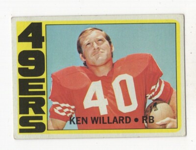 1972 TOPPS FOOTBALL ROOKIE KEN WILLARD SAN FRANCISCO 49ERS #234 | eBay