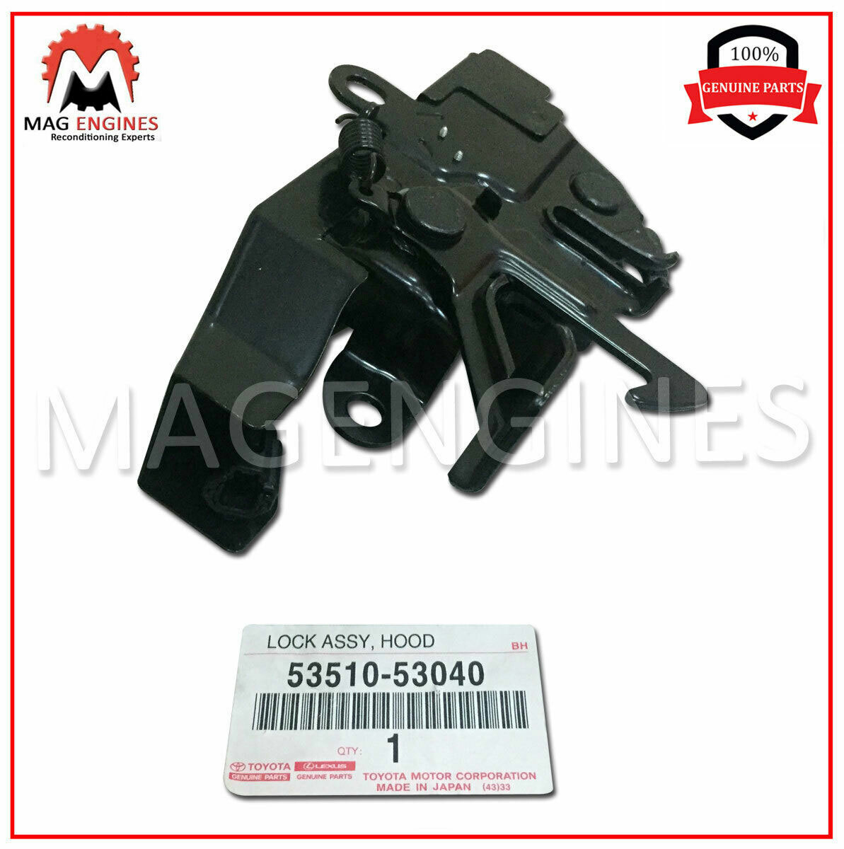 OEM Toyota 5351053040 Lock ASSY Hood 53510-53040 for sale online | eBay