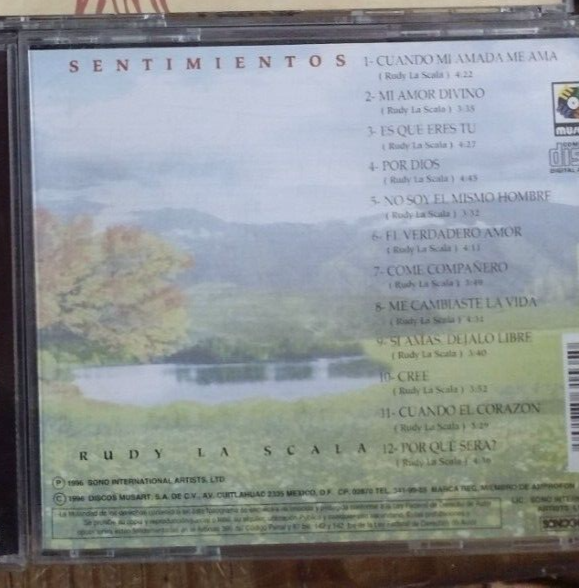 RUDY LA SCALA - sentimientos - cd 1996, musart , rodven | eBay
