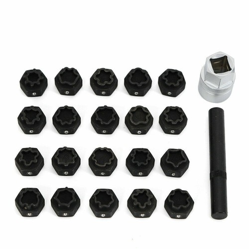 22pc Universal Locking Lug Nut Master Key Set Wheel Lock Removal kit | eBay