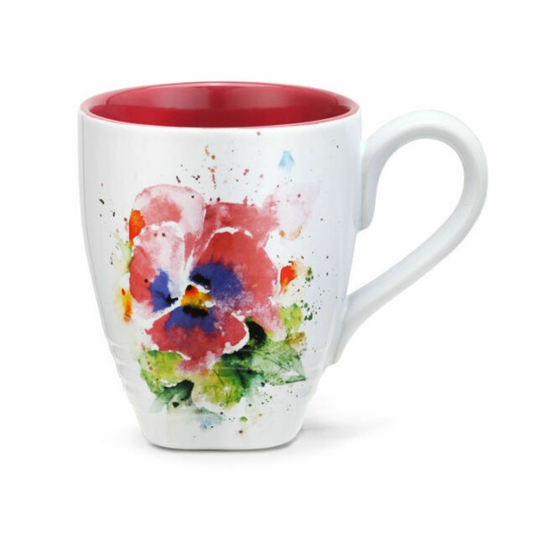 Dean Crouser Pansy Flower 16 Oz. Coffee Mug for sale online | eBay