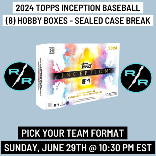 SAN FRANCISCO GIANTS - 2024 Topps Inception Baseball 1 Hobby Case TEAM ...