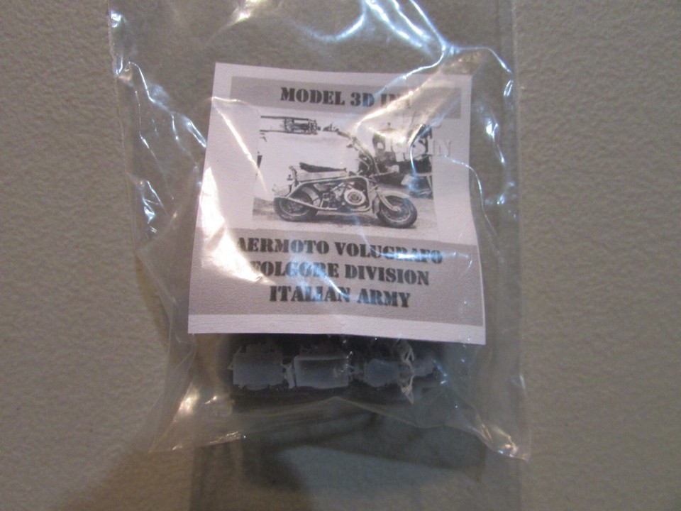 MODEL 3D INT VESPA CAPRONI, CV35, AIRBORN MOTORCYCLE 1/72 RESIN | eBay