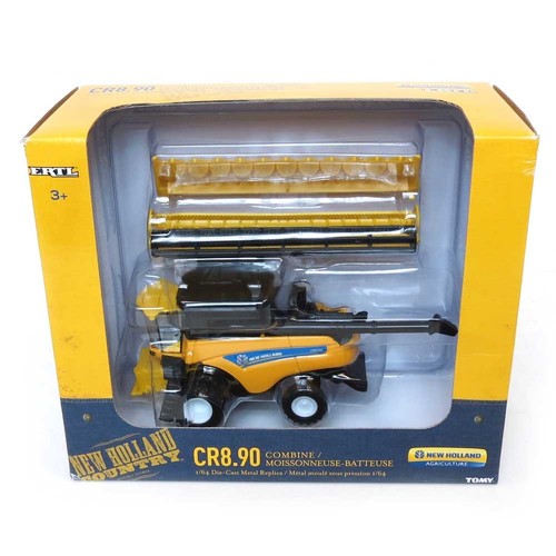 ERTL 1/64th New Holland CR8.90 Combine with Corn and Grain Headers ...