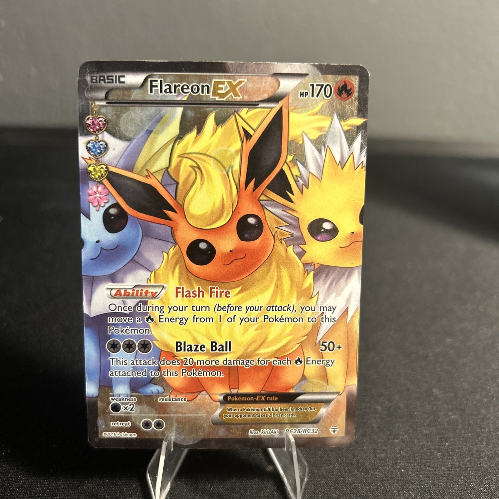 Flareon ex 2016 XY: Generations #RC28/RC32 Radiant Collection (Full Art ...
